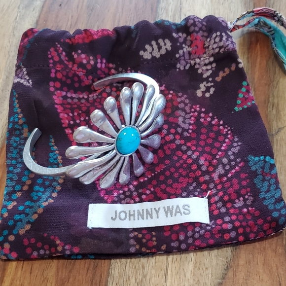 Johnny Was | Jewelry | Johnny Was Turquoise Radial Cuff Silver Canyon ...